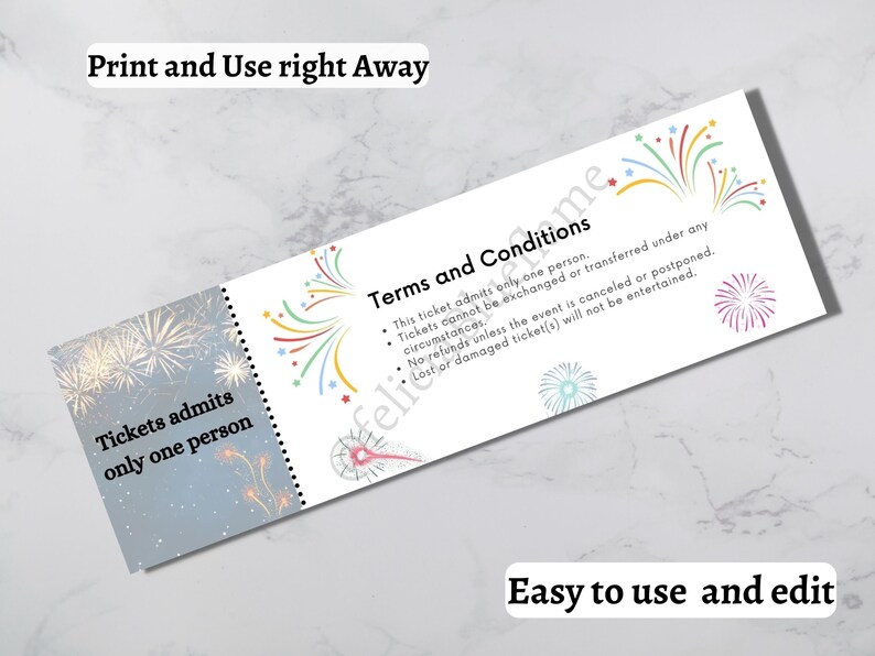 Editable Raffle Template Ticket Diy Ticket Custom Ticket - Etsy
