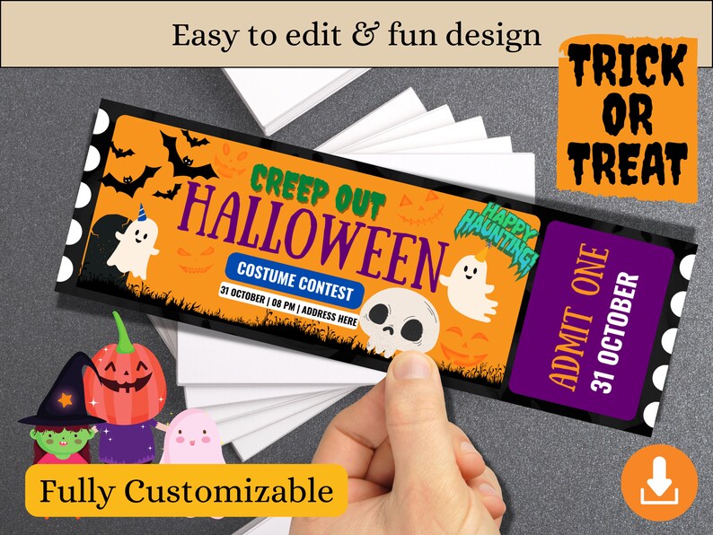 Blank Editable Raffle Template Ticket, Diy Ticket, Custom Ticket ...