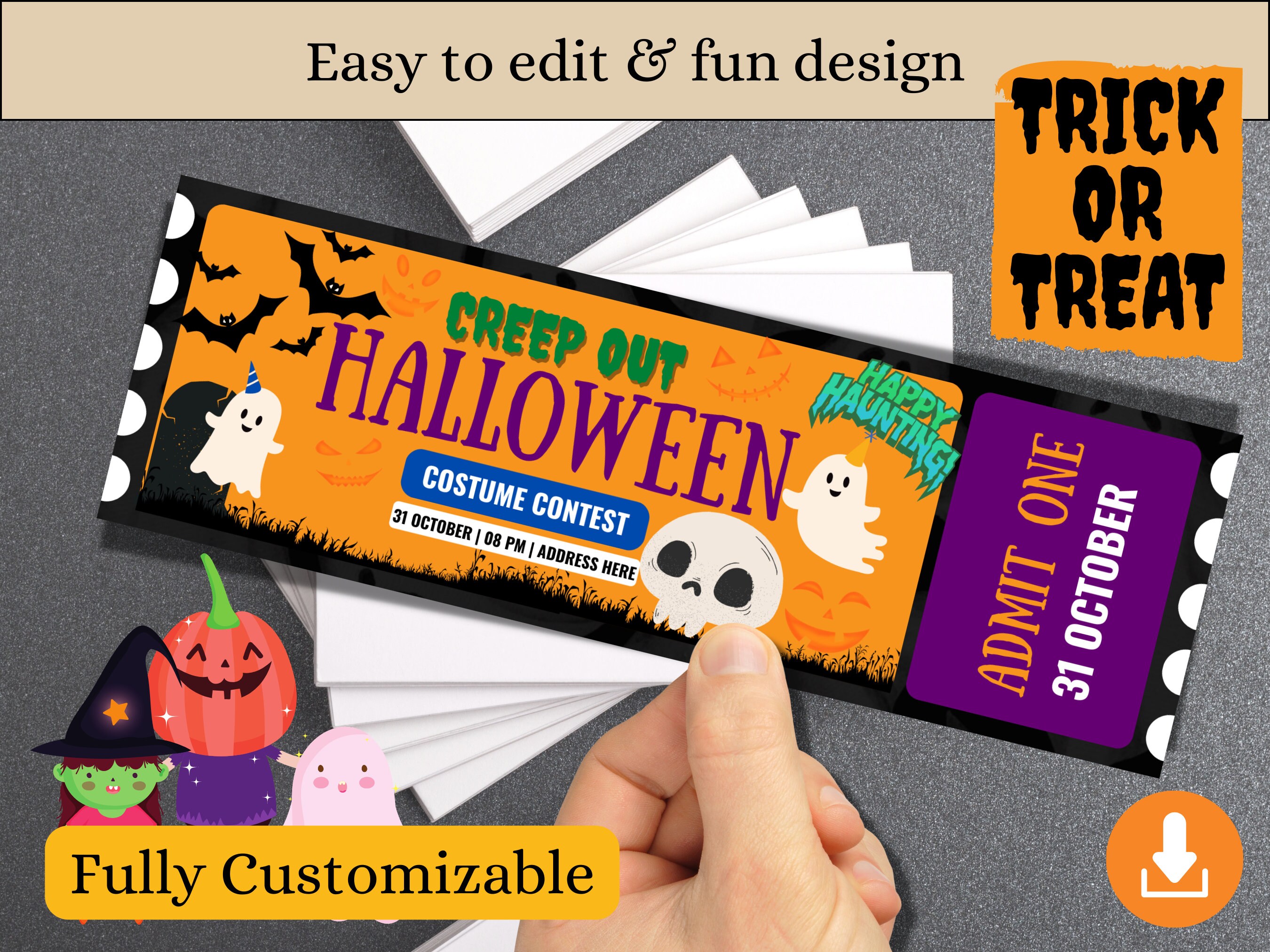 Blank Editable Raffle Template Ticket, Diy Ticket, Custom Ticket ...