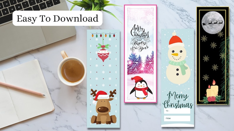 Christmas Bookmark, Diy Bookmark, Unique Bookmarks, Cute Bookmarks ...