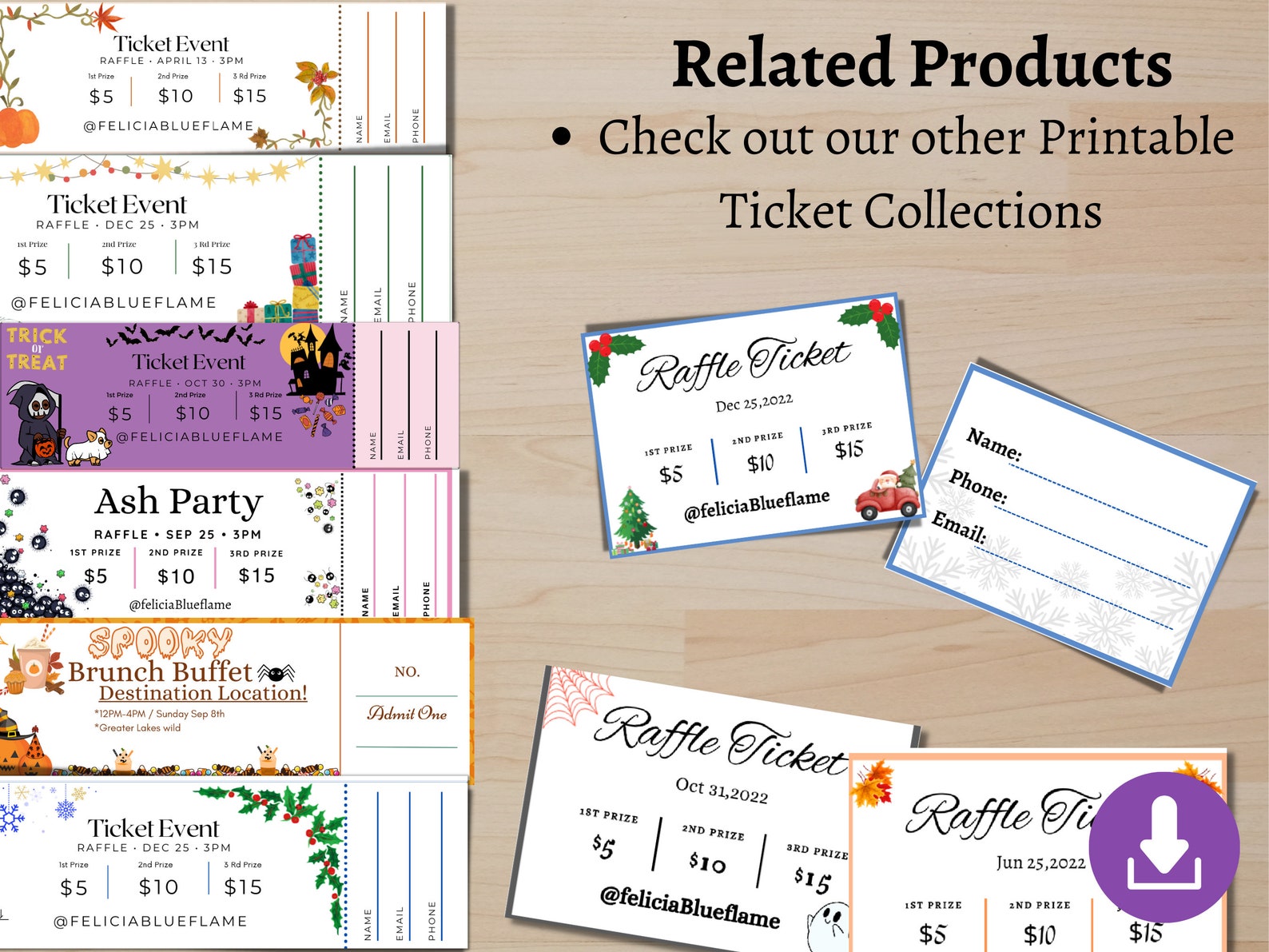 Winter Ticket, Ticket Sheet , Editable Ticket Template Ticket, Diy ...