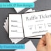 Gray Ticket, Printable Raffle, Editable Raffle Template Ticket, Diy ...