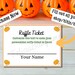 Raffle Ticket Template, Halloween Raffle Ticket, DIY Raffle Ticket ...