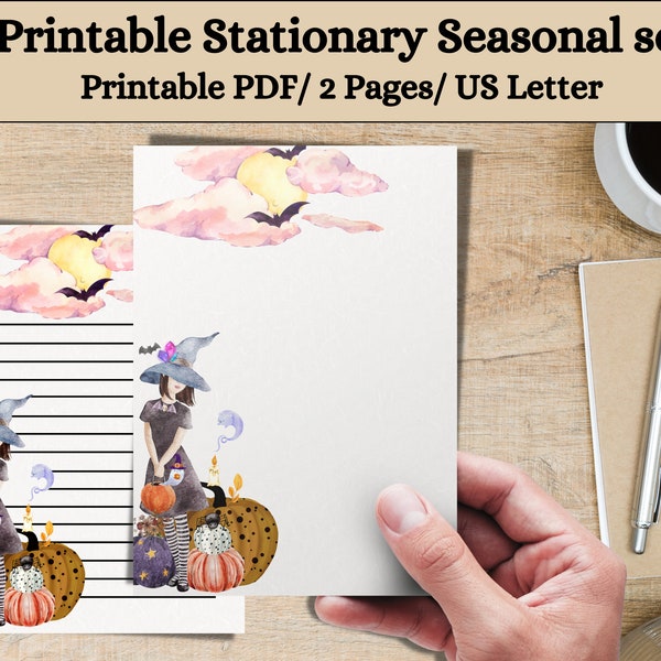 Halloween Printable Stationery - Etsy