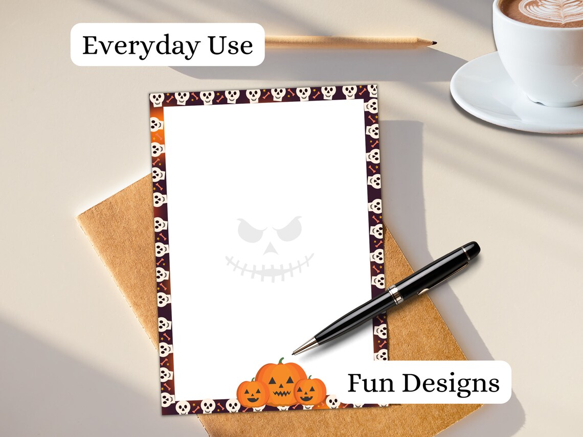Editable Printable Stationery Template Custom Notepad - Etsy