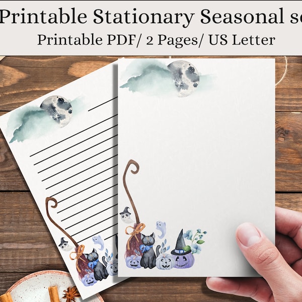 Printable Halloween Stationary - Etsy