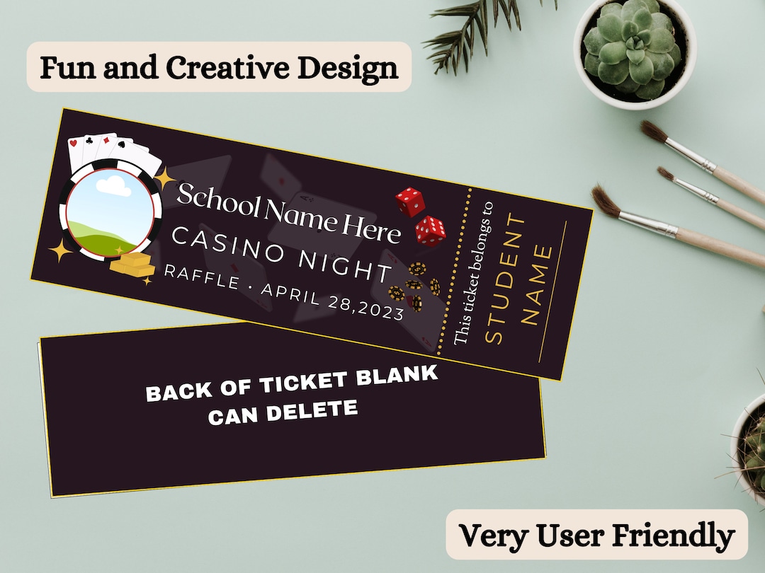 Gold and Dark Purple, Blank Raffle Template Ticket, Diy Ticket, Custom ...