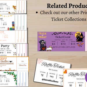 Printable Raffle, Editable Raffle Template Ticket, Diy Ticket, Custom ...