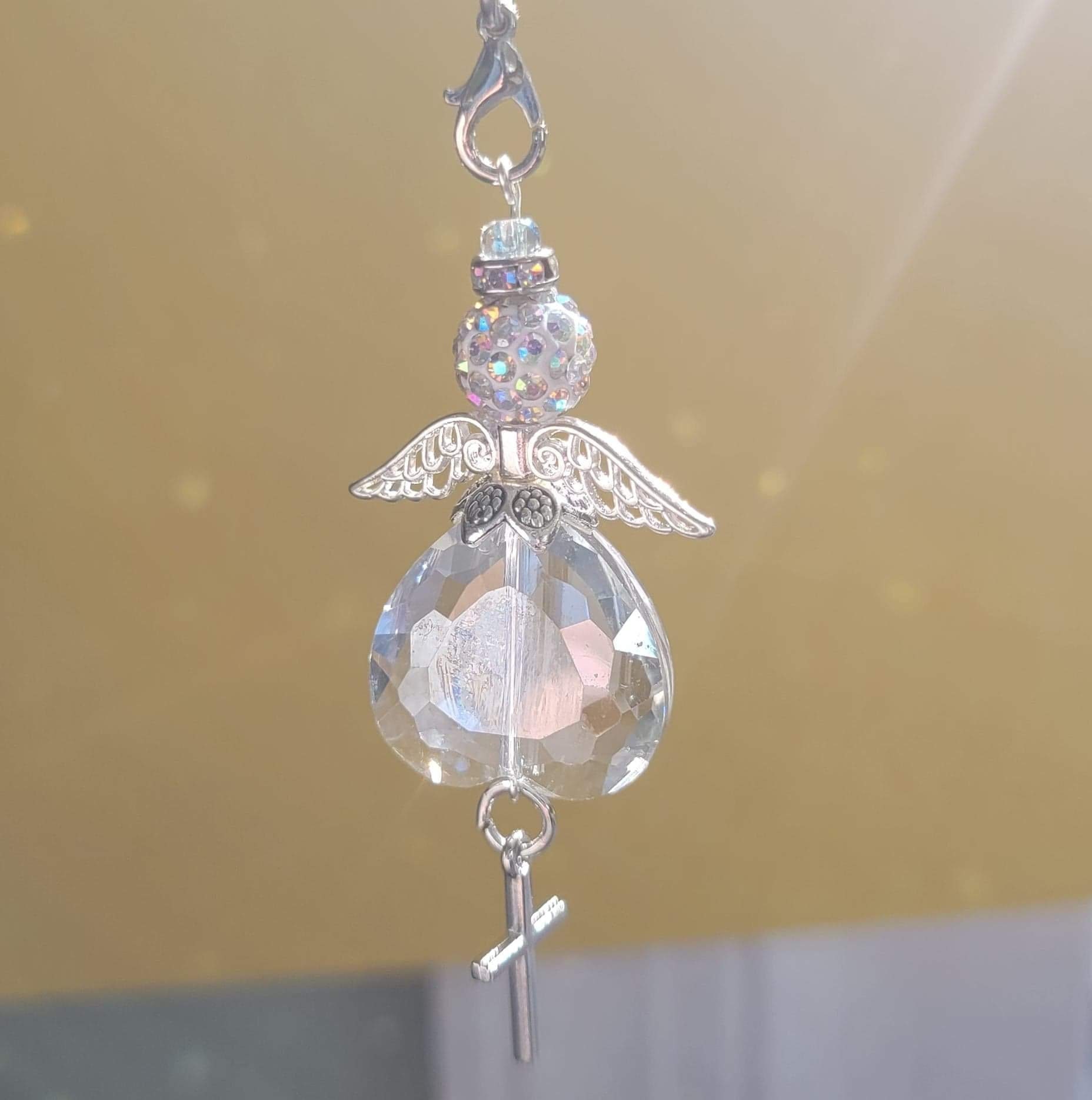 Guardian Angel Mirror Dangle - Etsy