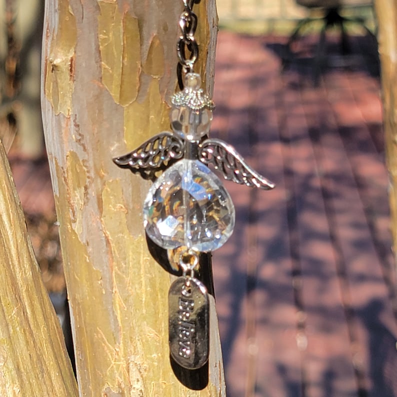Guardian Angel Mirror Dangle - Etsy