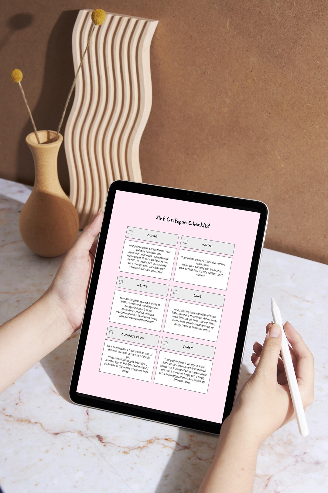 Art Critique Checklist - Etsy