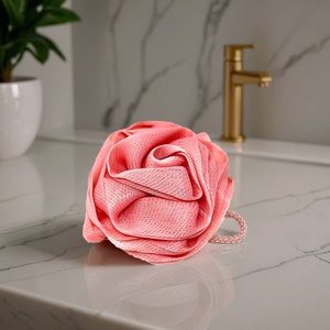 Rose Loofah- Natural Loofah Sponge- Pink- Bath- Body- Self Care - Etsy