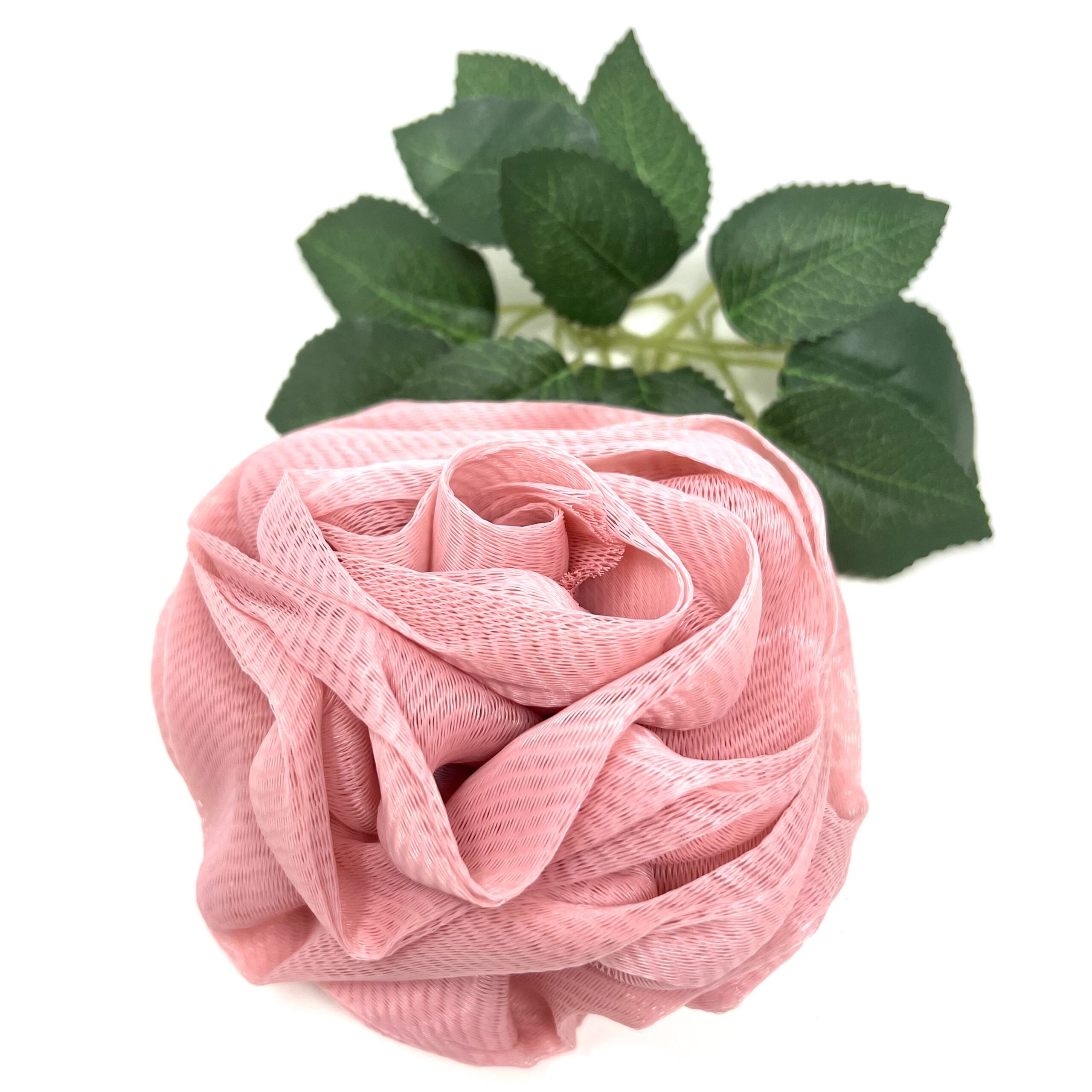 Rose Loofah- Natural Loofah Sponge- Pink- Bath- Body- Self Care - Etsy