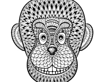 30 Coloring Pages I Animal Mandala Coloring Book I - Etsy