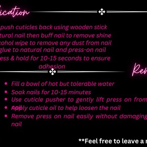 Editable Press on Nails Display Card Canva Template - Etsy