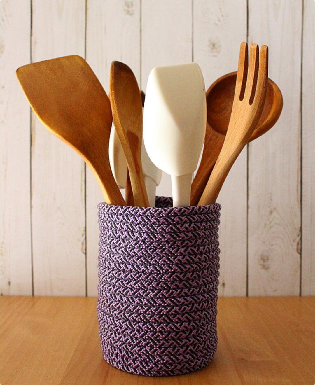 Utensil Holder / Vase Made From Retired Climbing Rope - Etsy