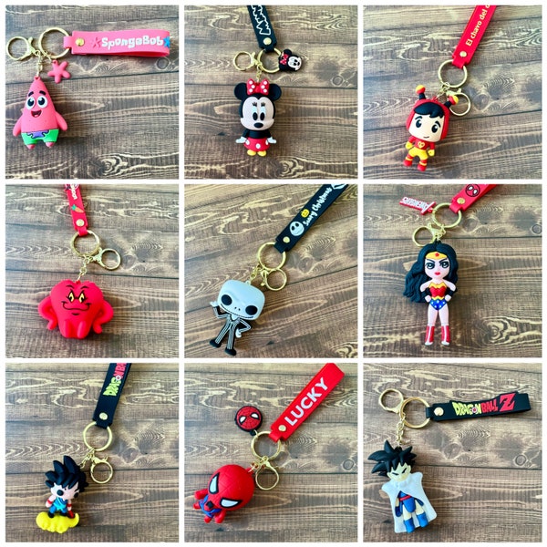 Character Keychain - Etsy