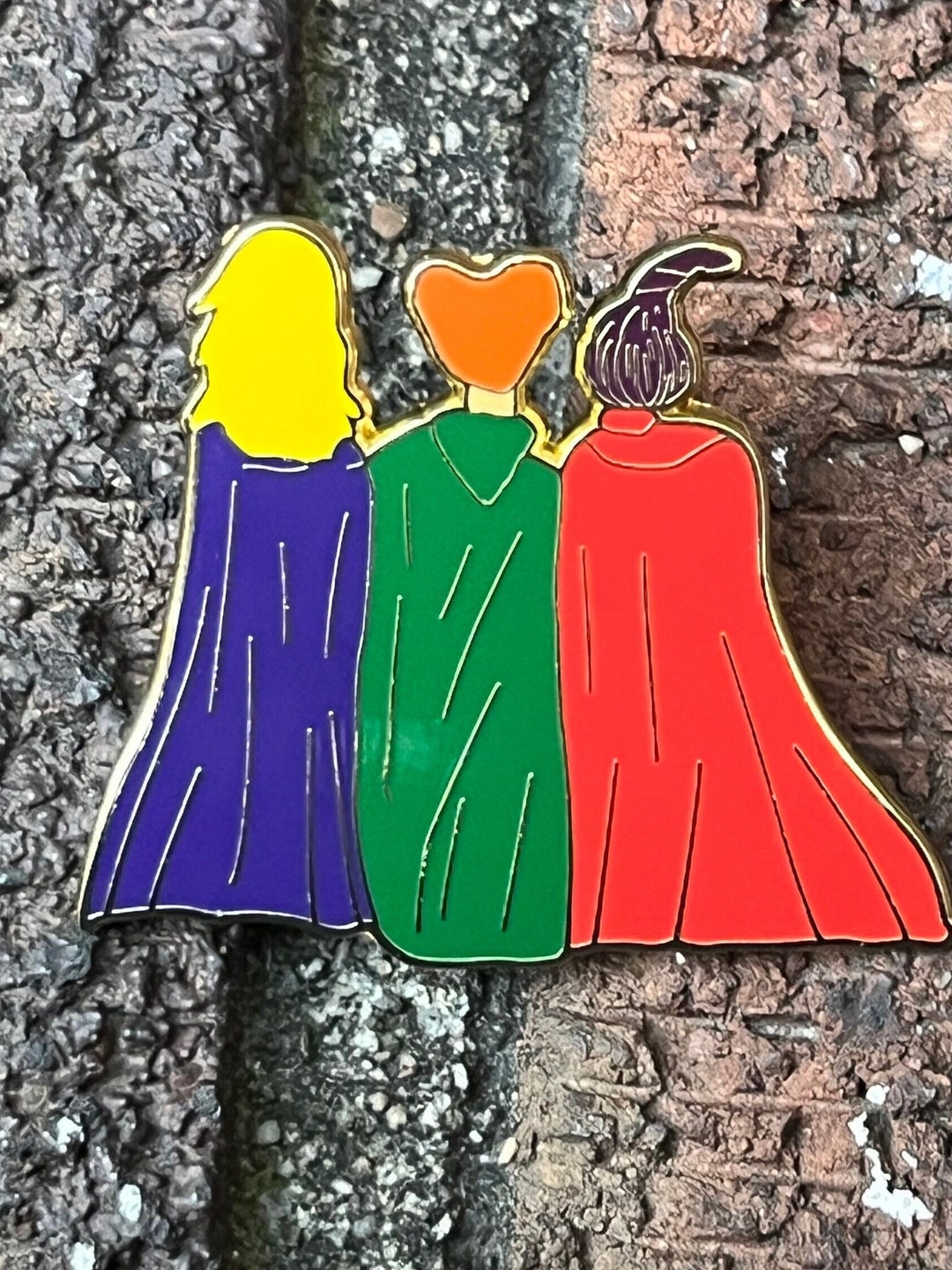Hocus Pocus Sisters Hard Enamel Pin Etsy