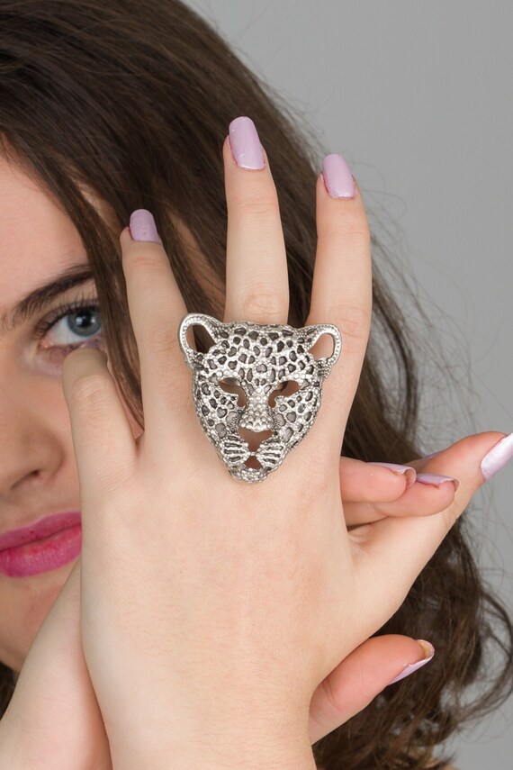 Statement Rings Oversize Rings Full Finger Ring Large Leopard Ring Papal Cross Ring Big Tiger Ring Geometric Ring Big Owl Ring Etsy