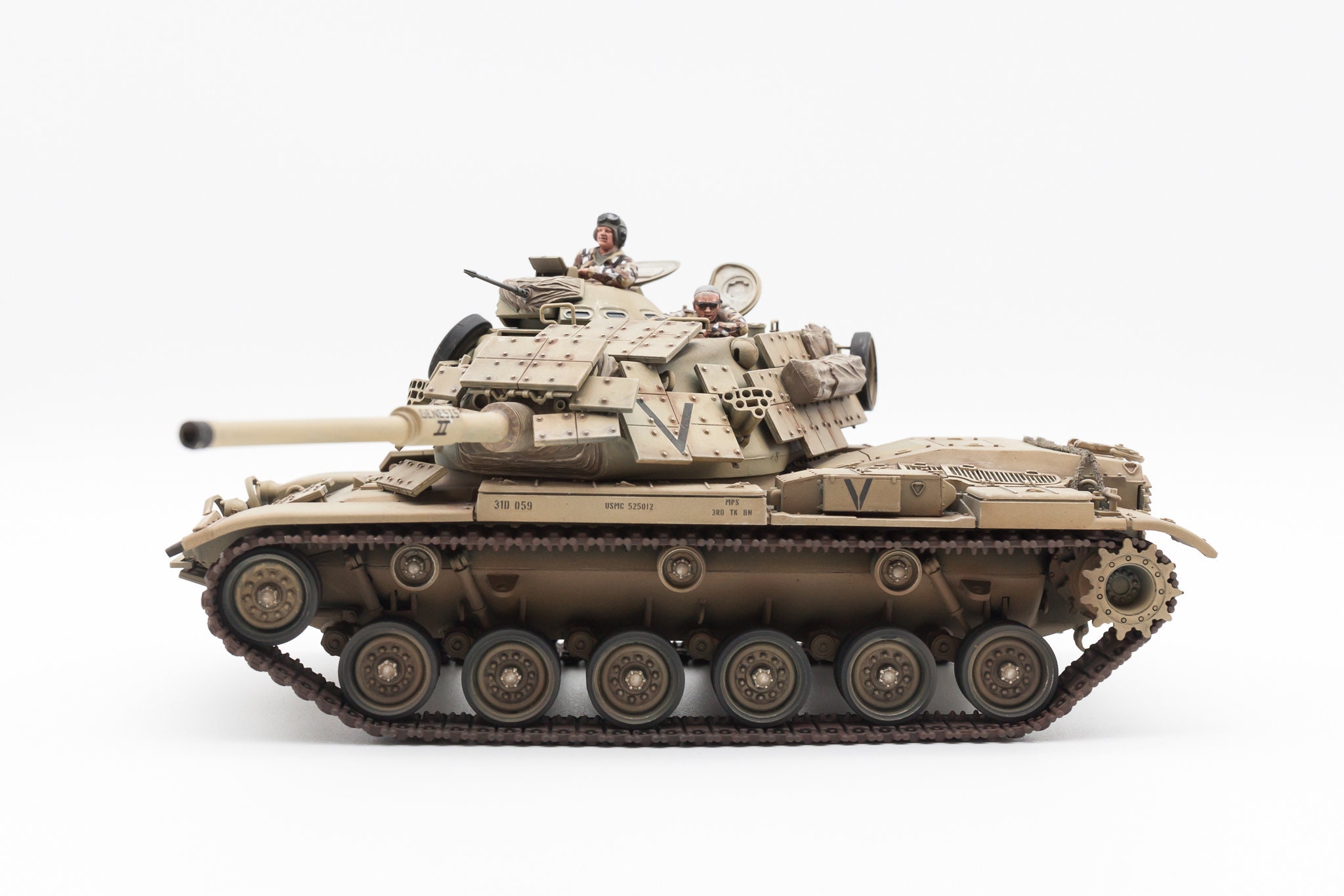 Operation Desert Storm USMC M60A1 patton Main Battle Tank With Reactive ...