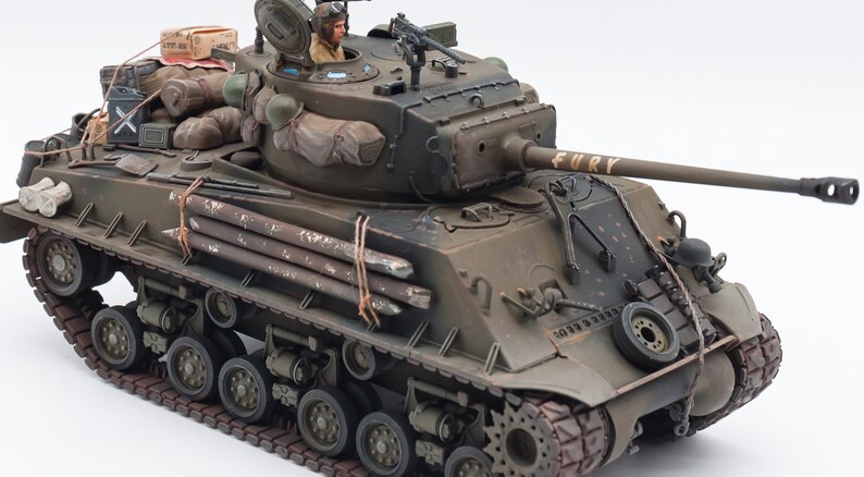 Trio of Sherman Tanks From the Movie Fury. M4A3E8(76) "fury", M4A4(75 ...