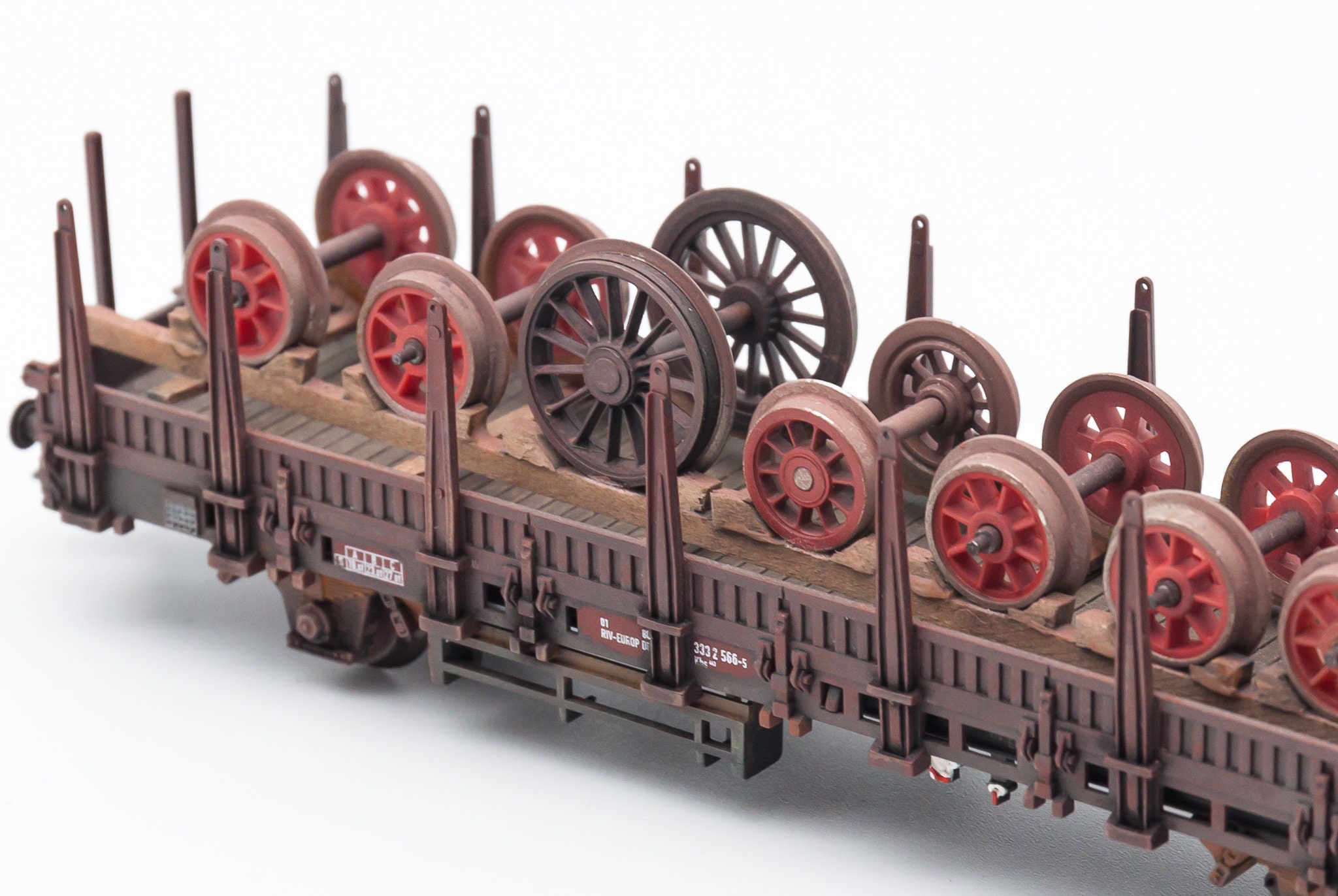 Pro Painted DB Open Freight Train Carriages With Goods H0 (1/87) Scale ...