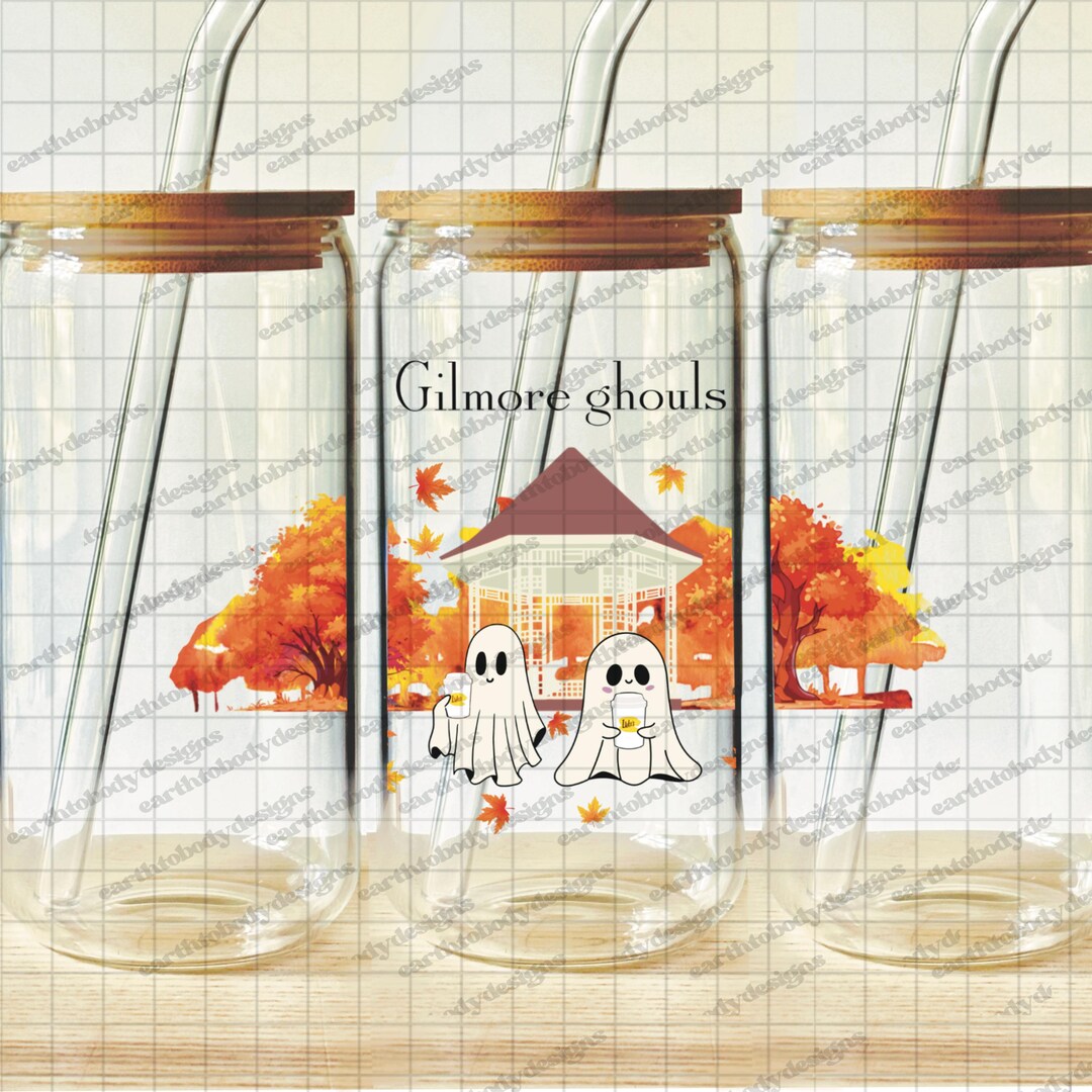 16 Oz Glass Can Wrap PNG Digital Download Tumbler Libbey Glass Gilmore ...