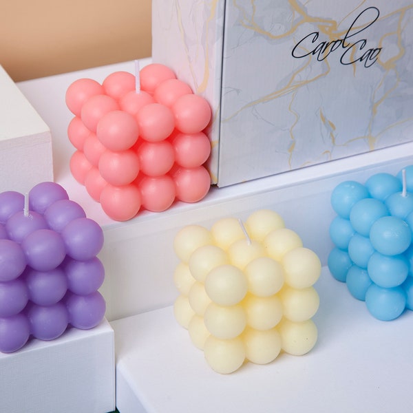 Bubble Cube Candle - Etsy