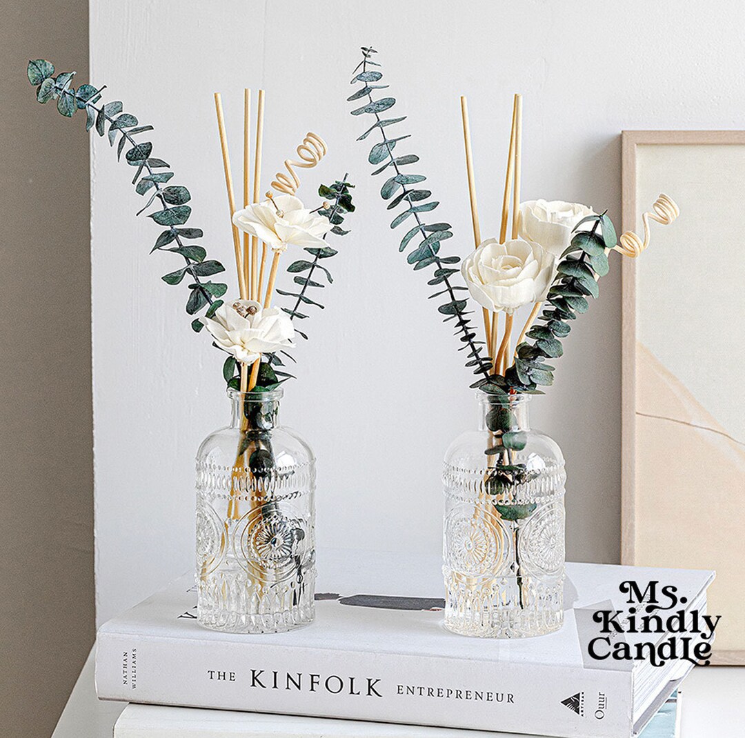 Floral Reed Diffuser, Reed Diffuser Set, Bridesmaid Gift, Essential Oil ...