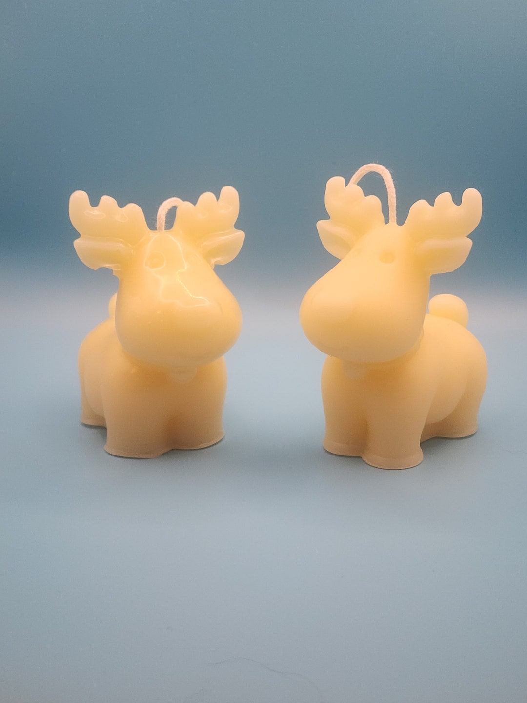 Handmade Beeswax Reindeer Candles - Etsy