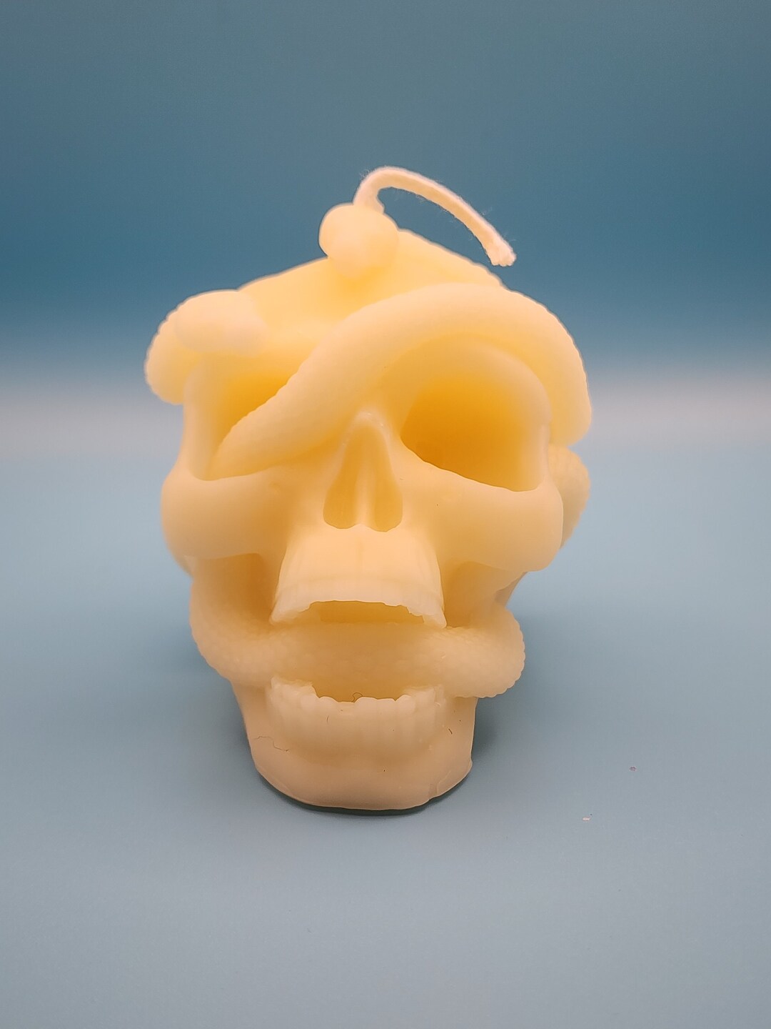 Handmade Beeswax Snake Skull Candles - Etsy