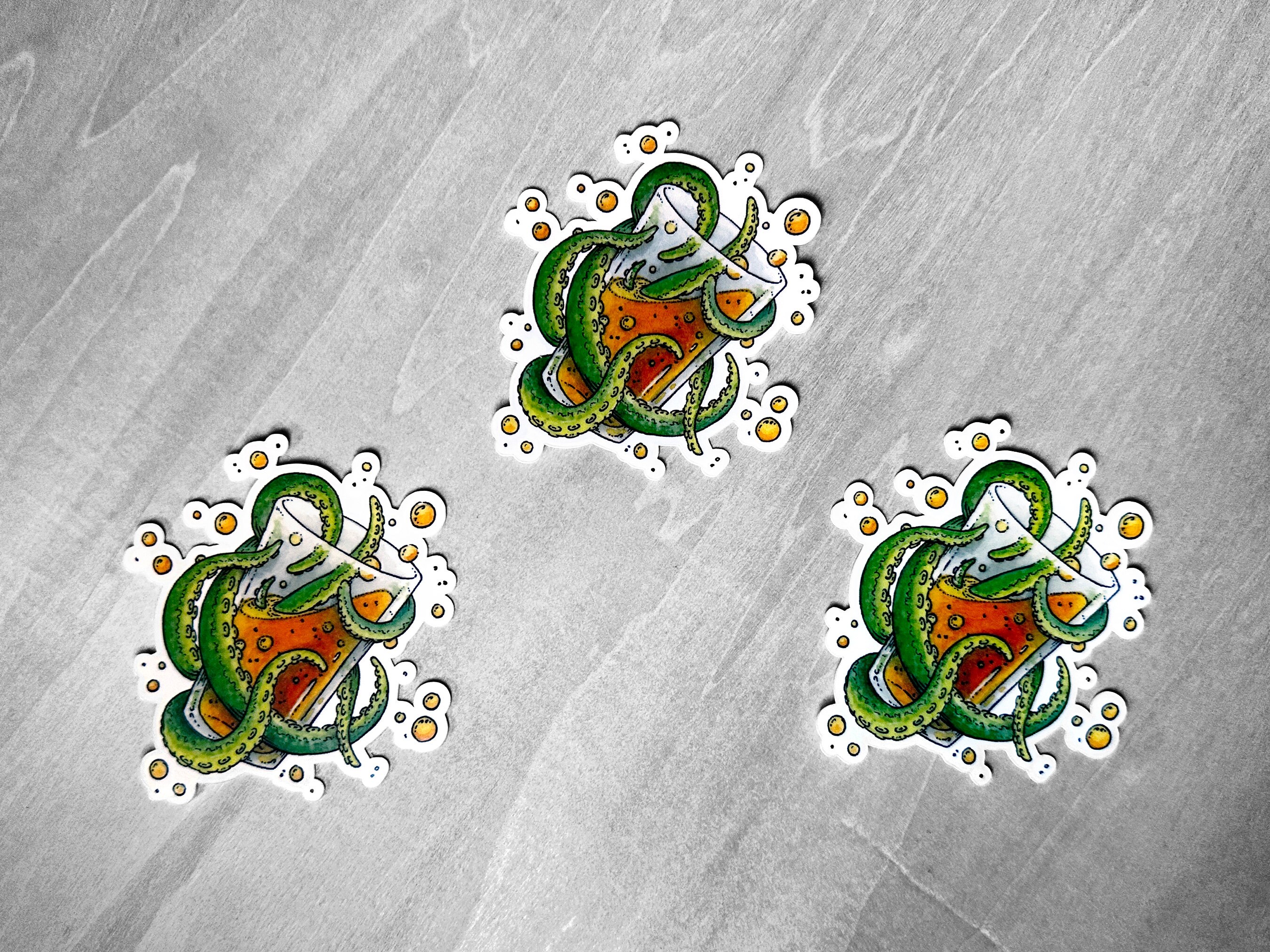 Bar Crawl of Cthulhu Transparent Vinyl Sticker - Etsy