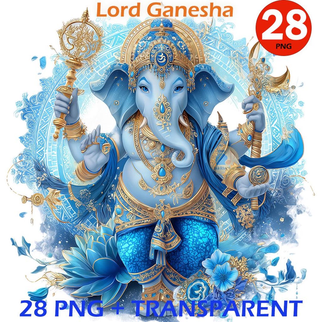 Lord Ganesha Clipart Bundle, Hindu God Graphics (digital Download) - Etsy