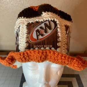 Root Beer Can Crochet Hat - Etsy