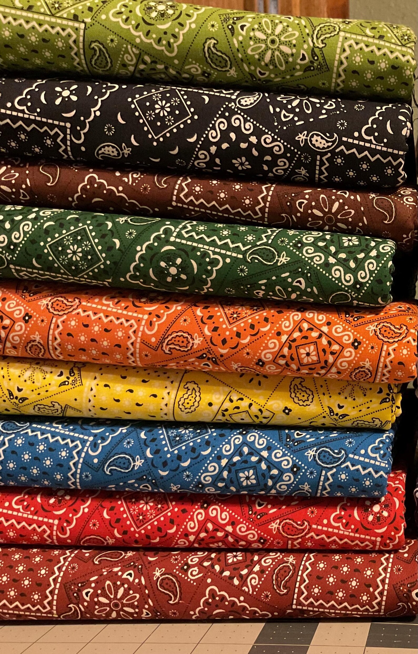 Bandana Fabrics Set 1 - Etsy