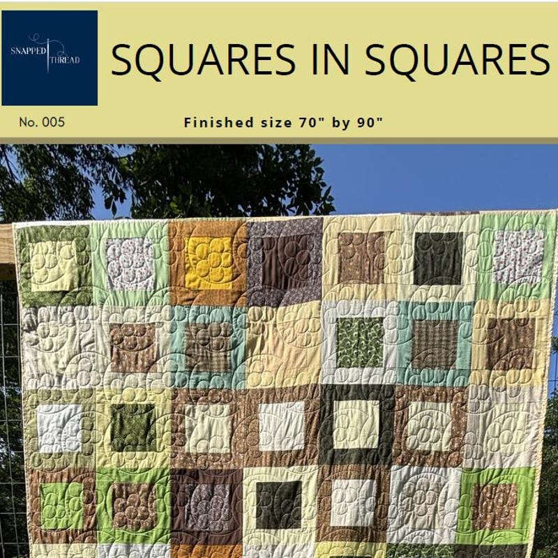 Square Quilt Pattern - Etsy
