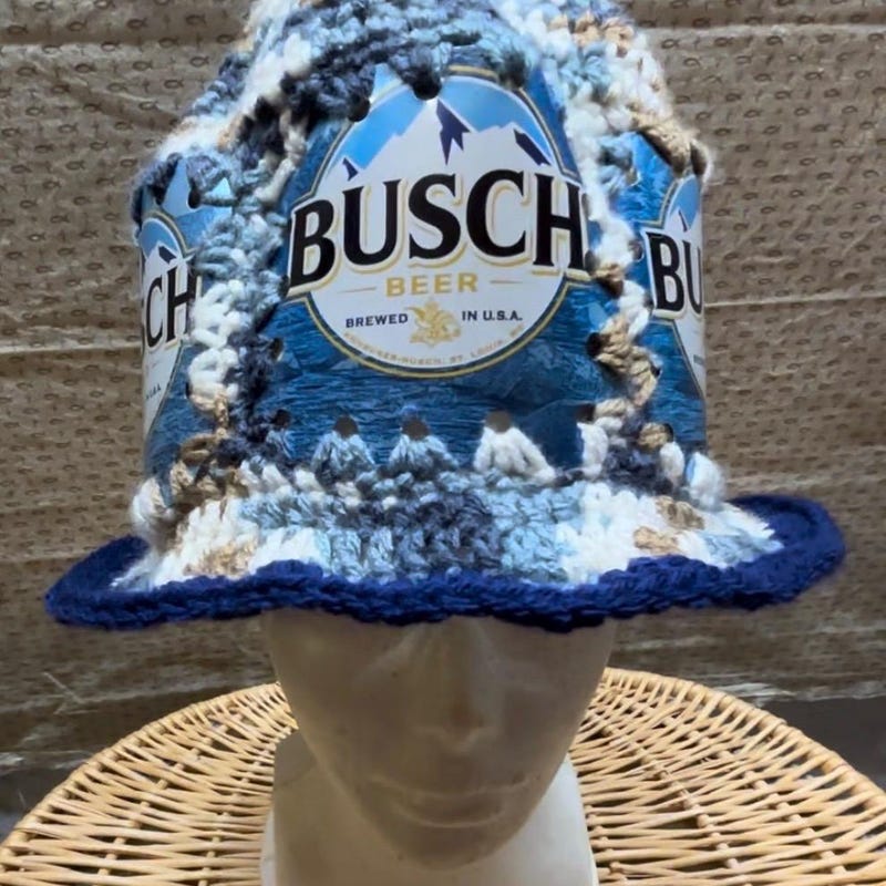 Beer Can Crochet Hat - Etsy