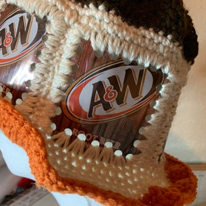 Root Beer Can Crochet Hat - Etsy