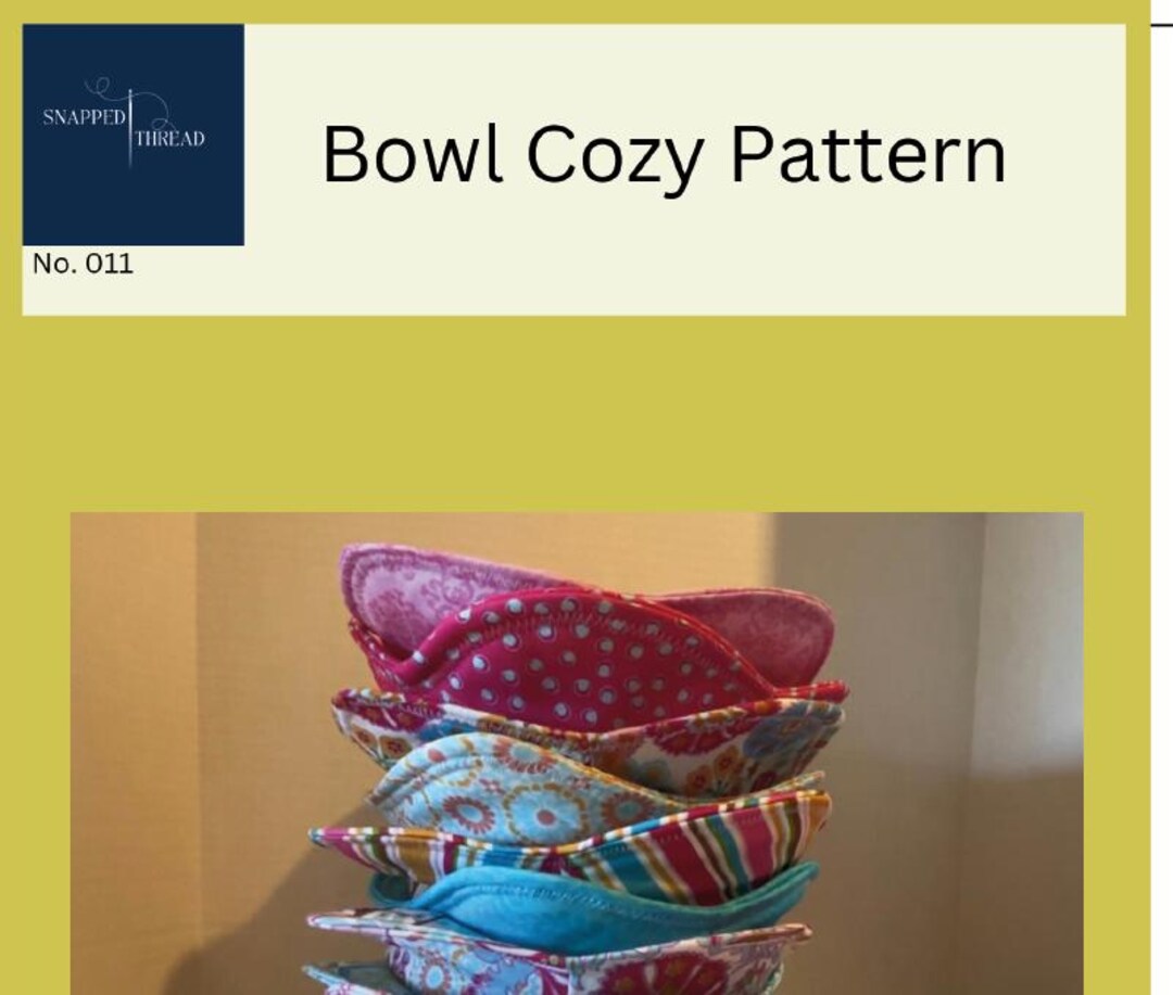 Bowl Cozy Pattern PDF Download With Template Instructions - Etsy