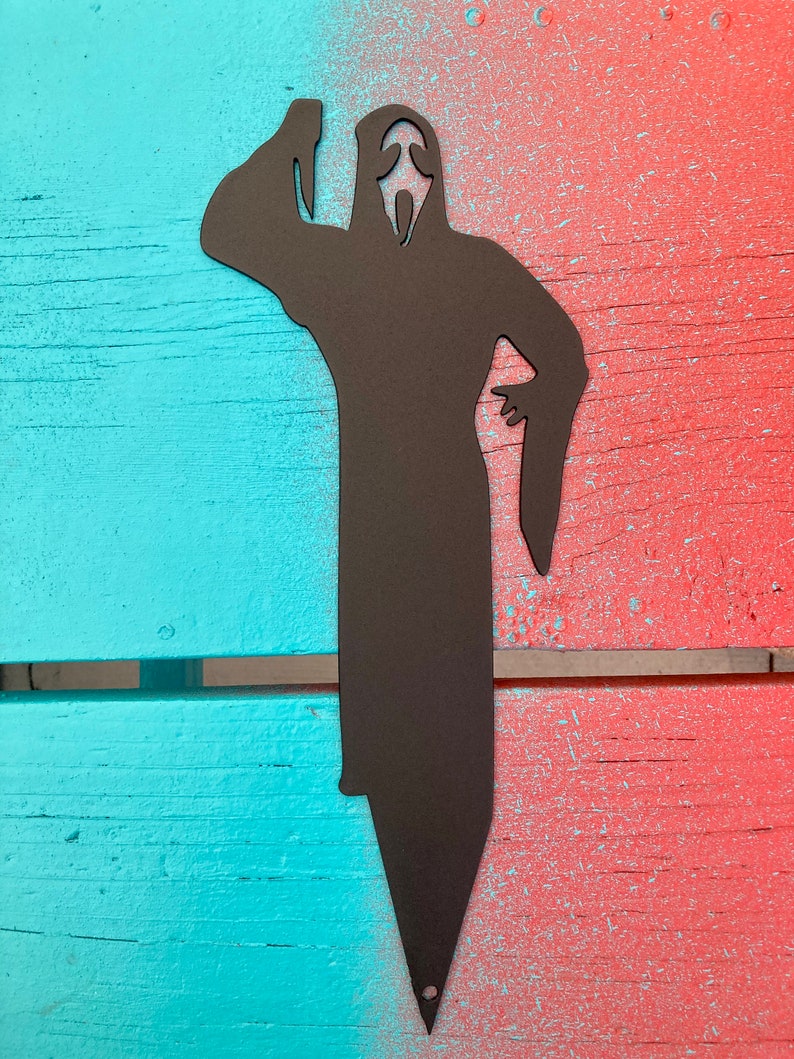 Scream Ghostface Metal Yard Stake - Etsy