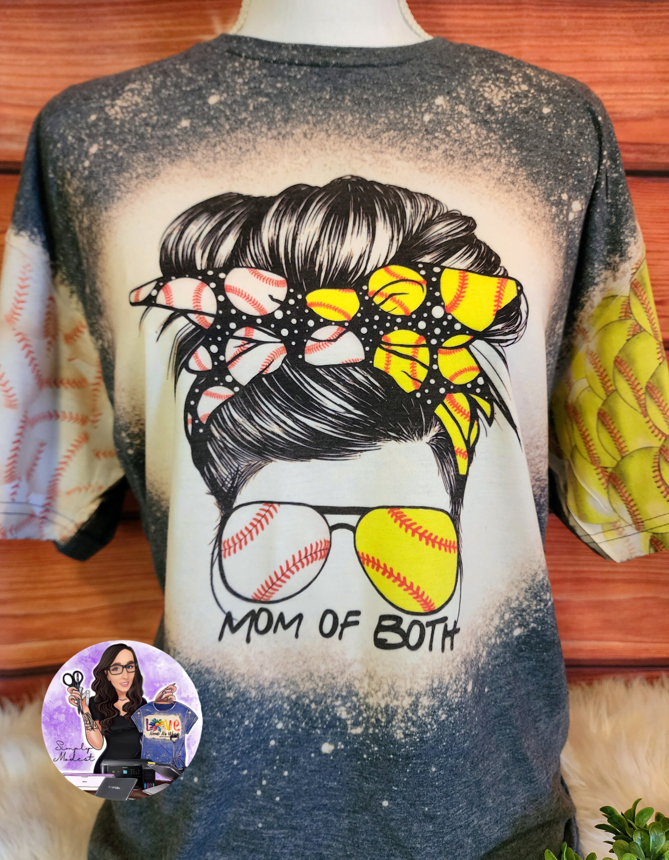 Baseball Softball Mom Shirt Mom of Both Tee Baseball Mom - Etsy
