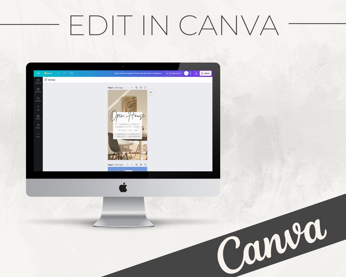 20 Open House Social Media Posts & Stories / Real Estate Canva ...