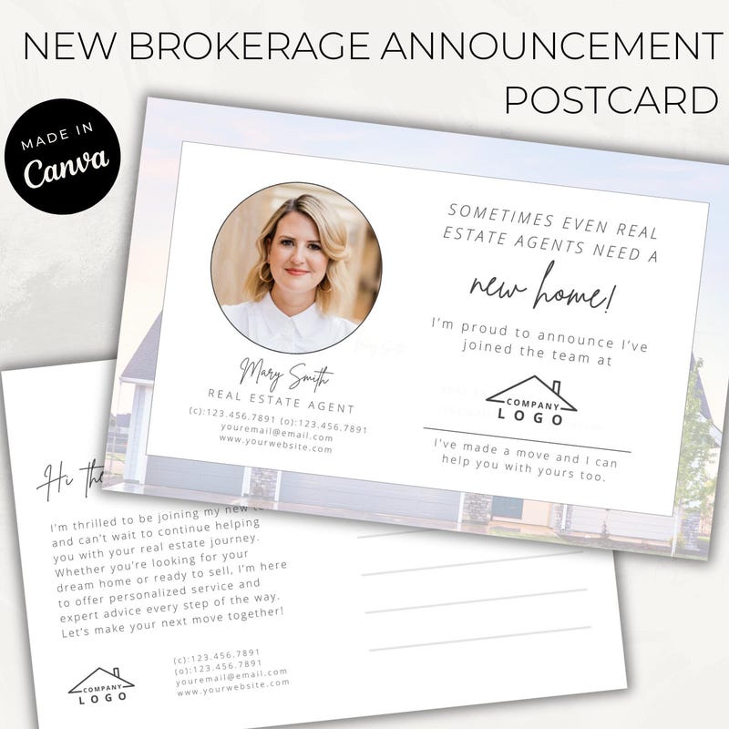 Realtor Postcards - Etsy