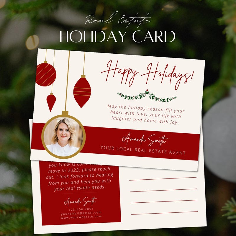 Realtor Christmas Cards - Etsy