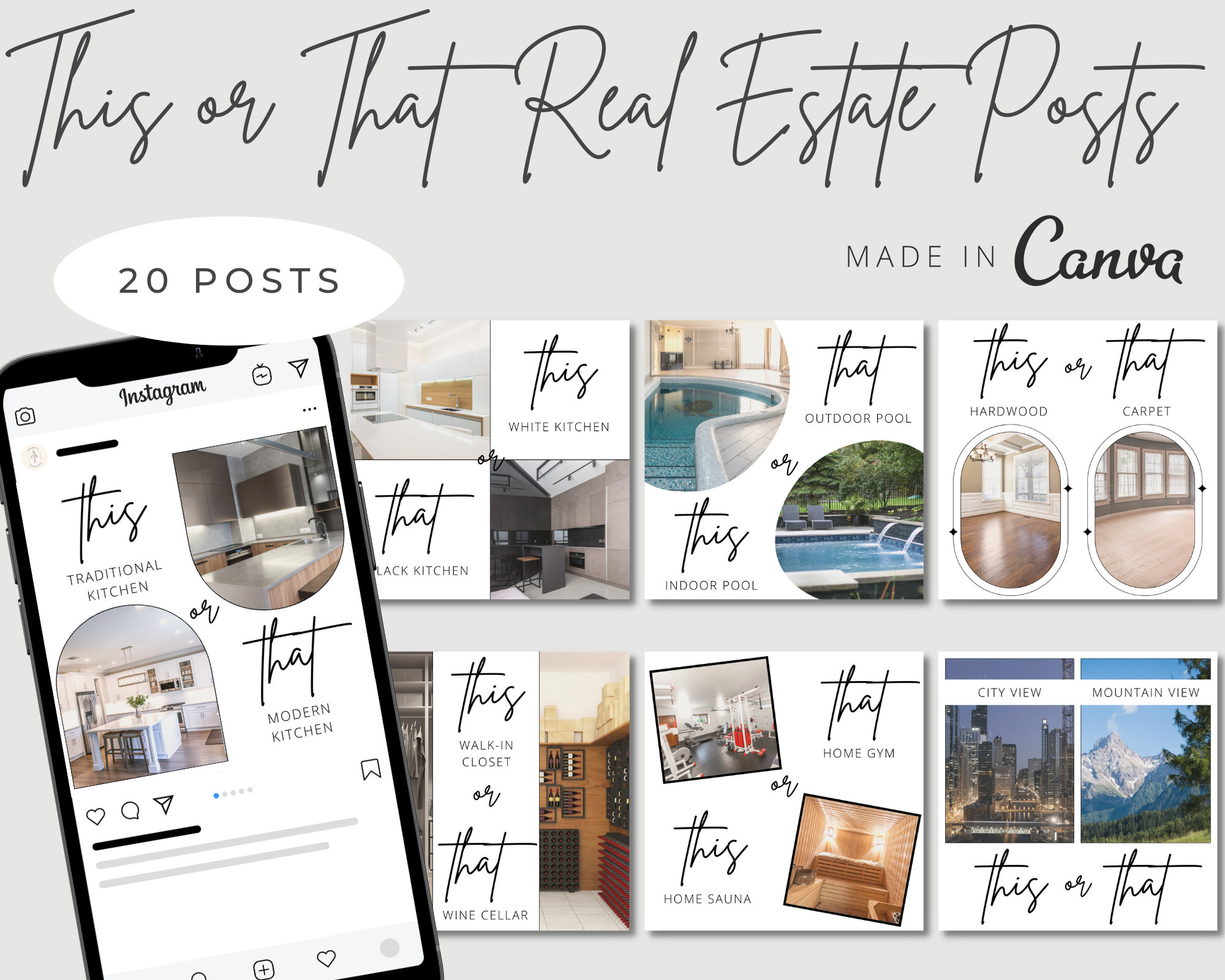 20 This Or That Real Estate Instagram Posts Engagement Post Etsy