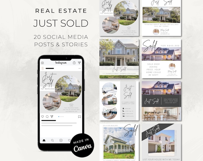 20 Just Sold Instagram Posts, Just Sold Social Media Posts, Real Estate ...