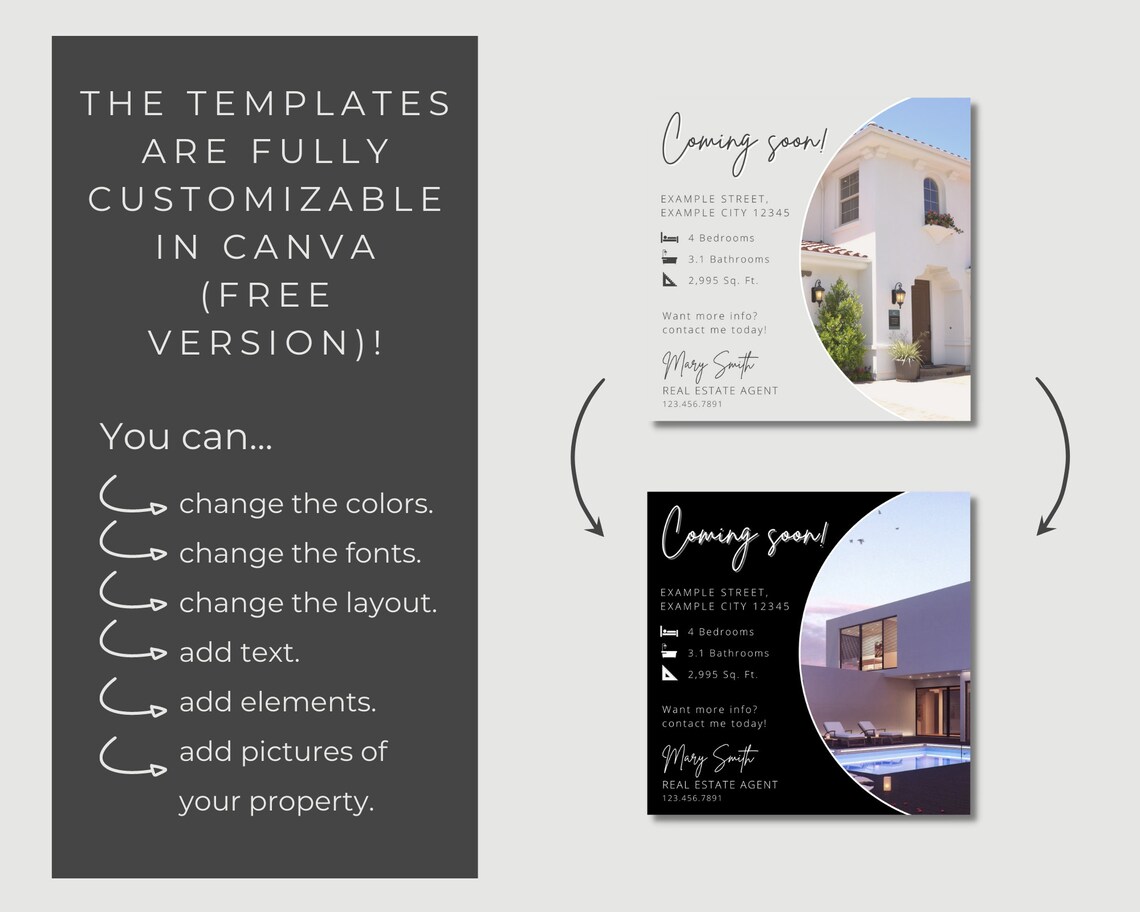 20 Coming Soon Social Media Posts Stories / Real Estate - Etsy