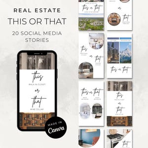 20 This or That Real Estate Instagram Stories / Engagement Realtor ...
