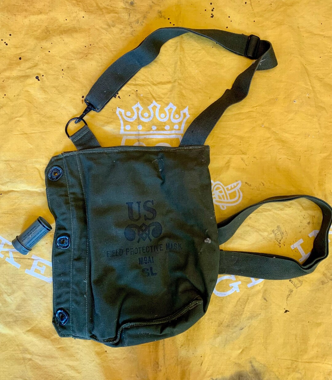 Vintage 1950s US Army M9A1 Gas Mask Bag - Etsy