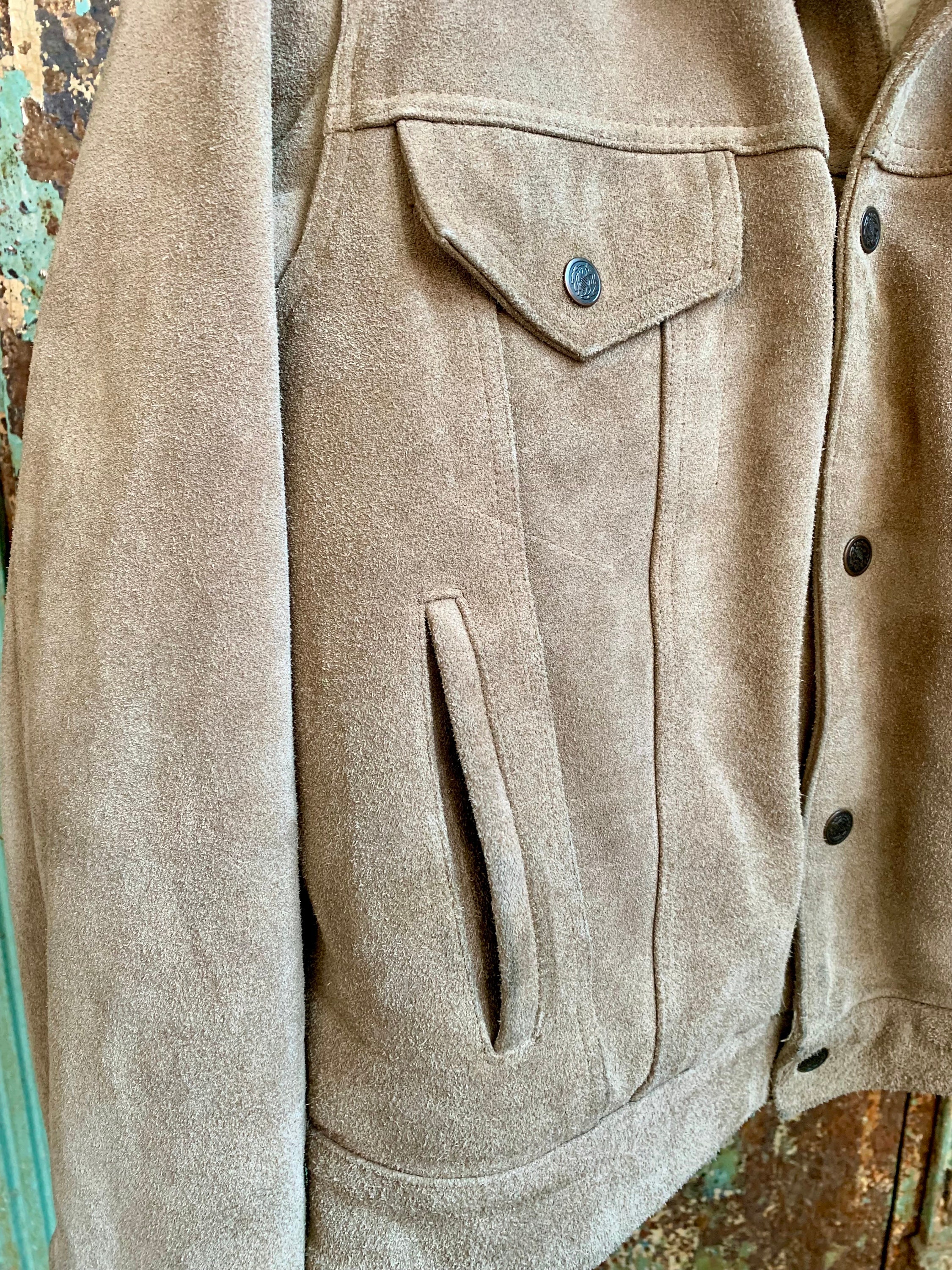 Vintage Wilson Western Suede Jacket Large - Etsy